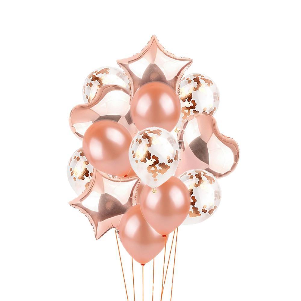 Luxe Ballonnenset Rosé - Chique Metallic Feestballonnen – PartyPro.nl